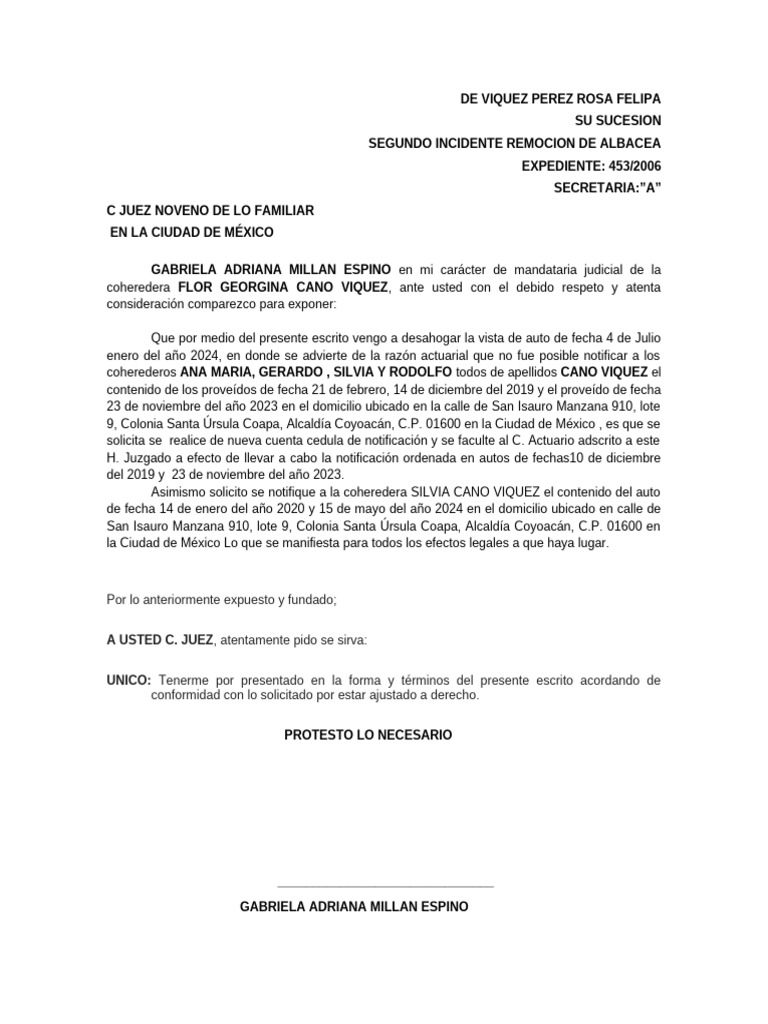 De Viquez Perez Rosa Felipa Cedula Ultima Junio 6 | PDF | Justicia ...