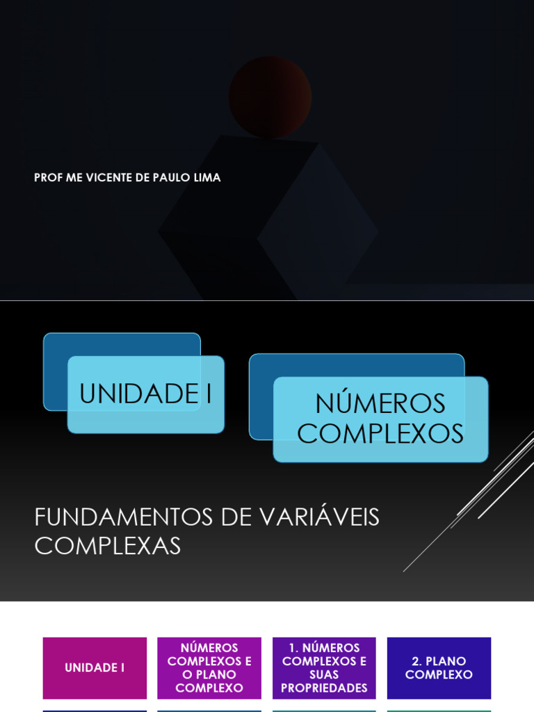 FVC 23 1 Numeros Complexos | PDF