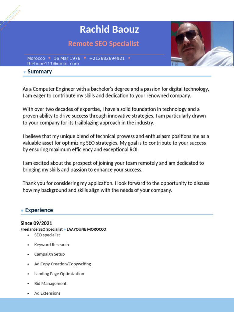 Curiculum - SEO - EN | PDF