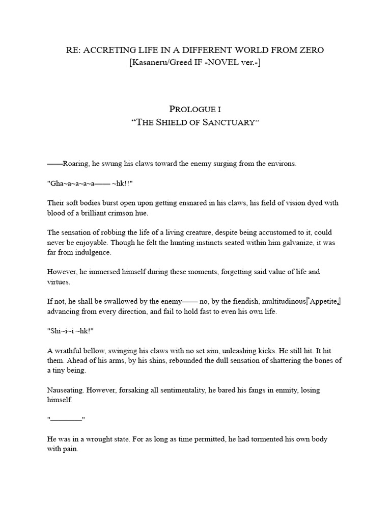 Greed IF - Prologue 1 | PDF