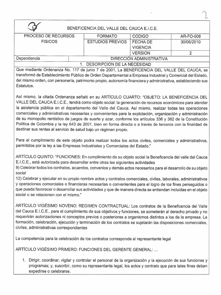Estudios Previos - Analisis Sector | PDF