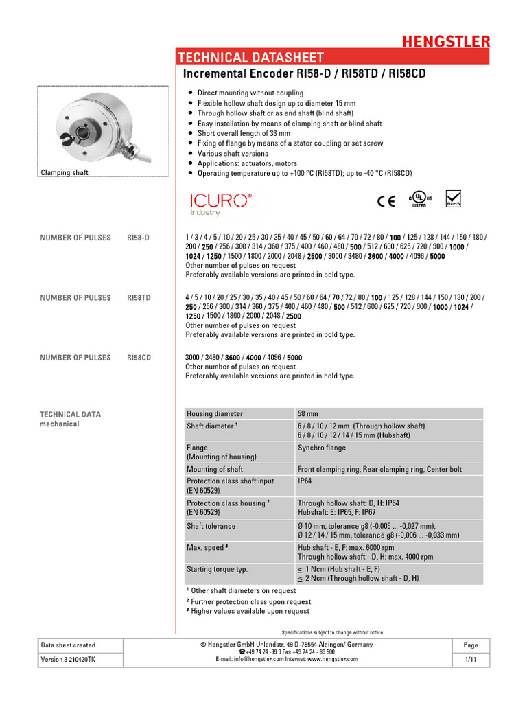 Datasheet Ri58-D 2020 en | PDF
