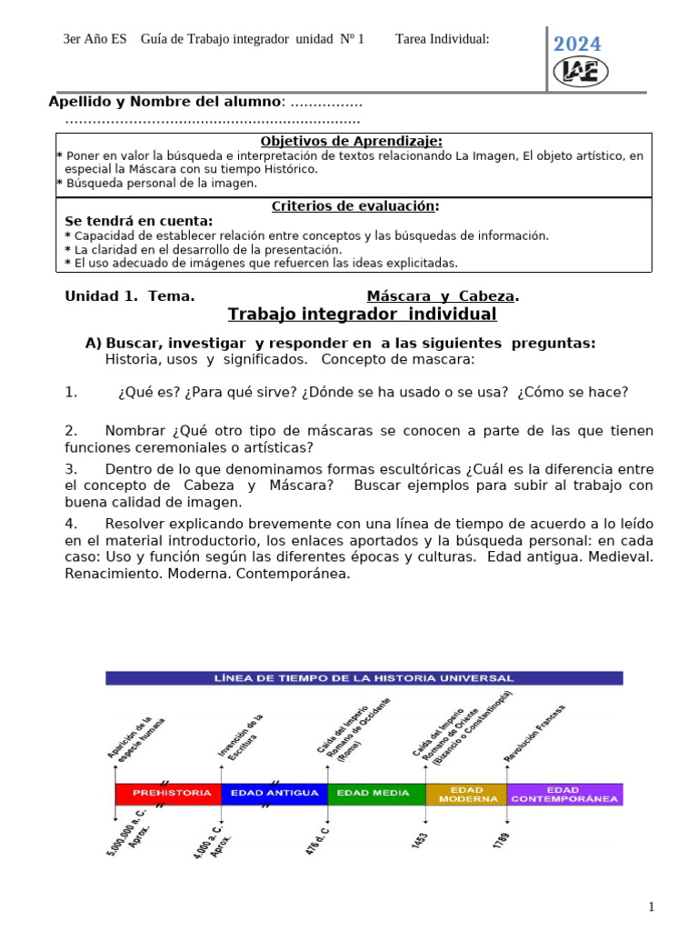 Consignas Trabajo Practico Integrador 1 | PDF