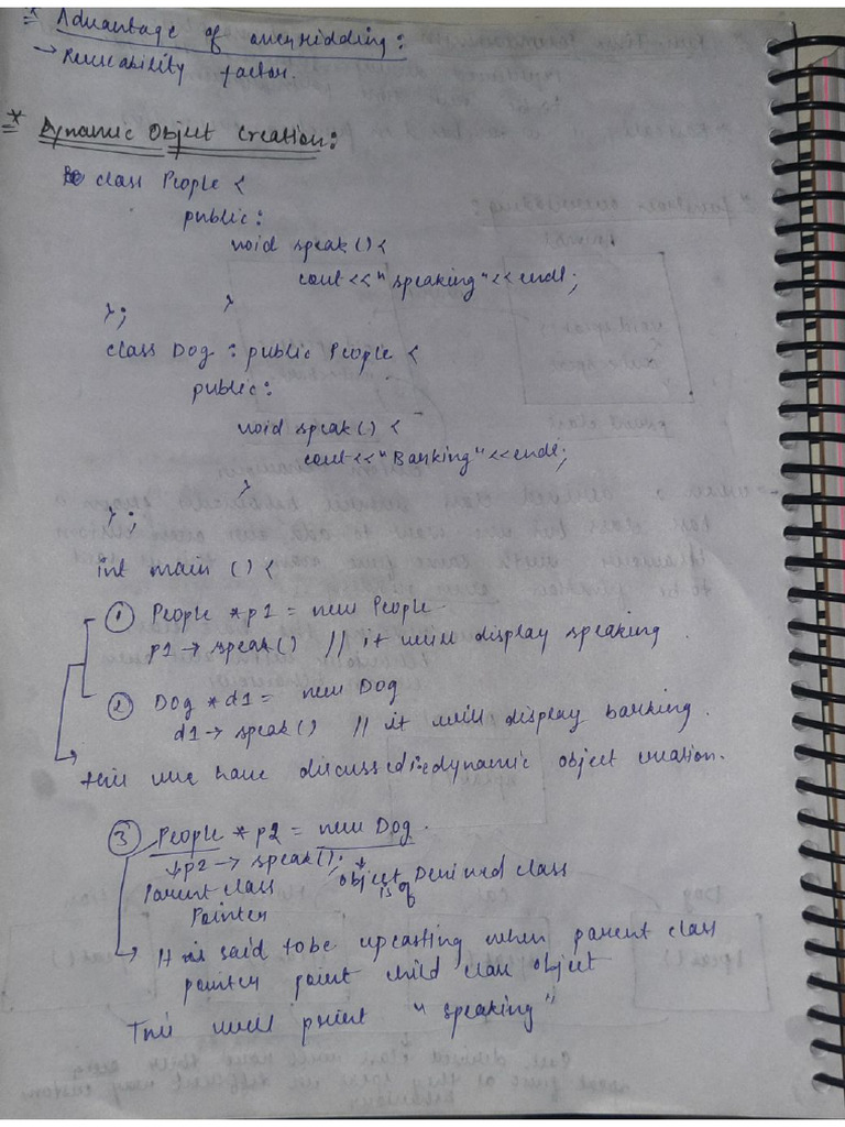 OOPs Basics 3 Notes | PDF