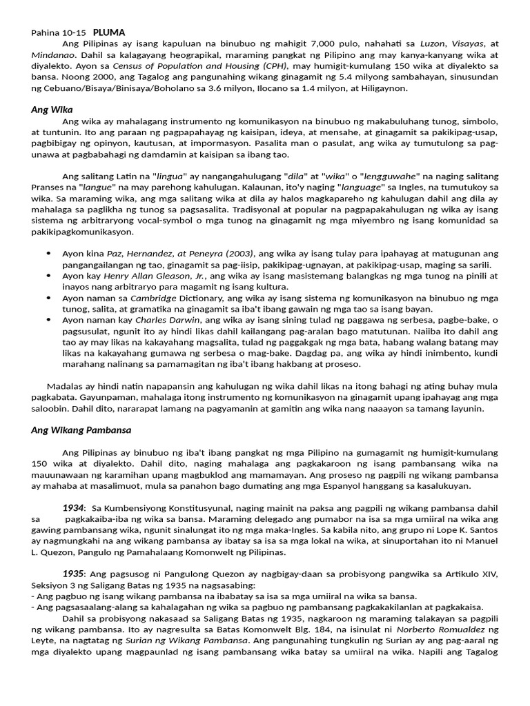 Reviewer | PDF | Tagalog Language | Languages Of Southeast Asia Reviewer | PDF | Tagalog Language | Languages Of Southeast Asia