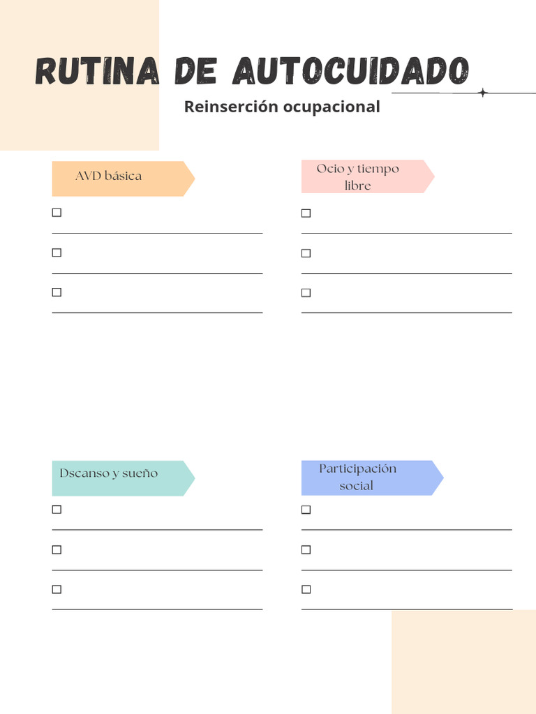 Rutina Autocuidado | PDF
