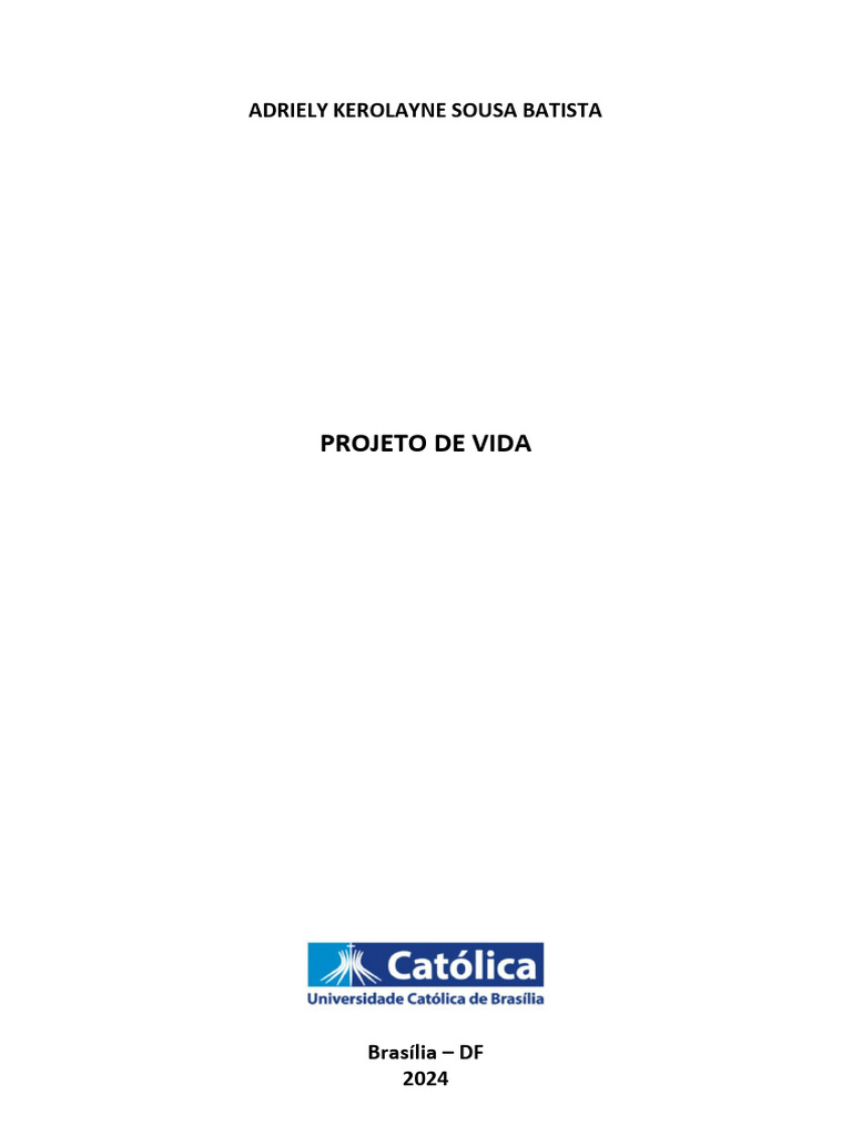 Projeto De Vida Pdf
