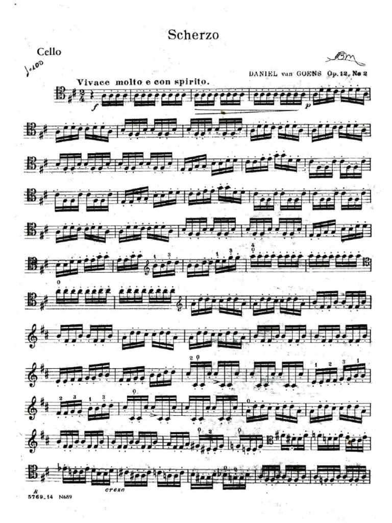 Van Goens - Scherzo | PDF