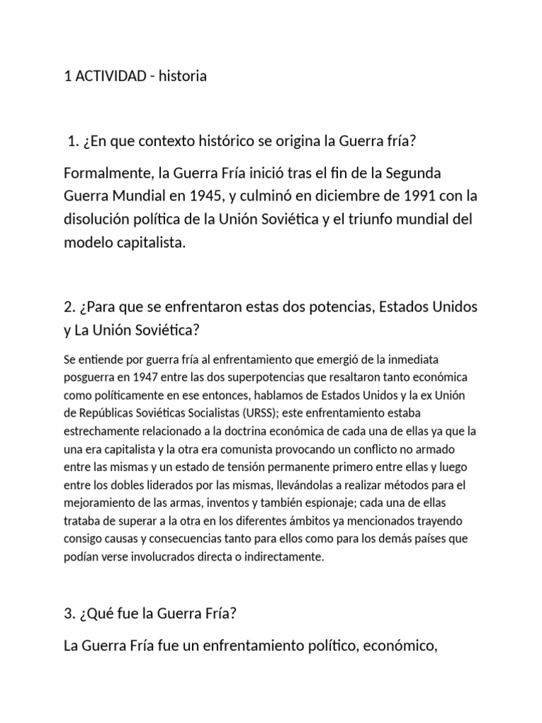 Tarea de Historia 123 | PDF