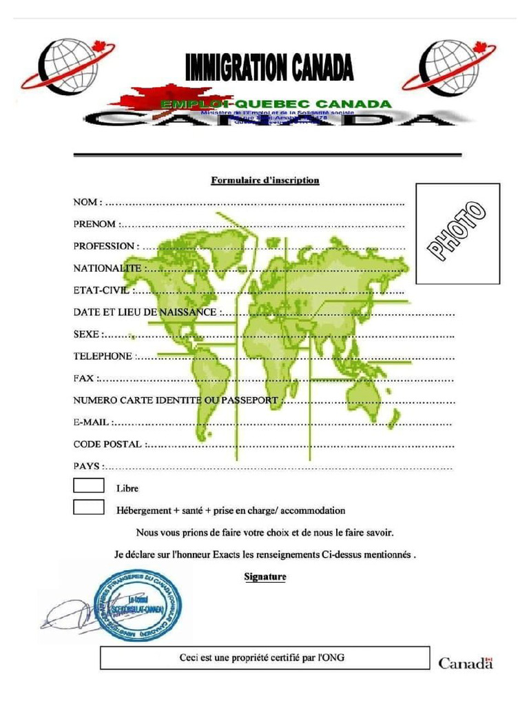 Fiche D'inscription CIC | PDF