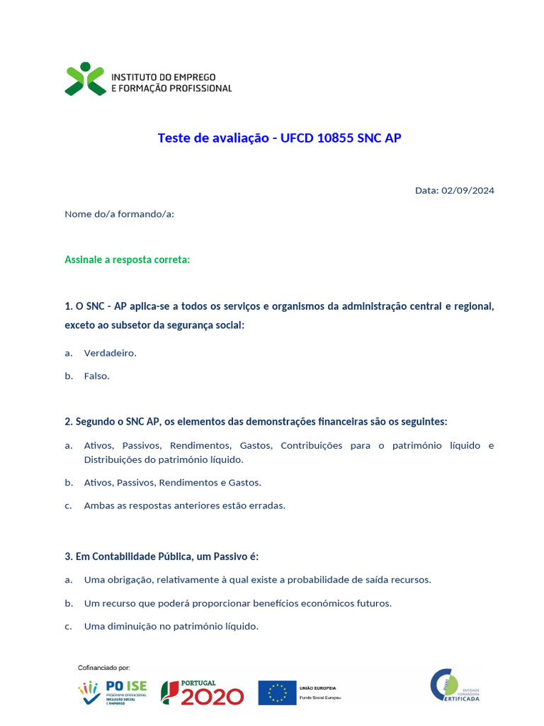 Teste Ufcd 10855 1 | PDF