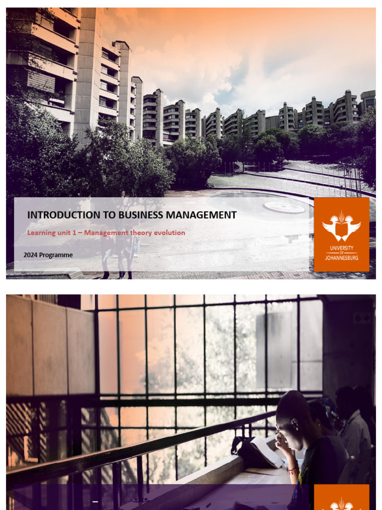 LU 1 Management Evolution | PDF