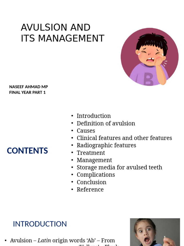 Avulsion and Its Management-2 | PDF