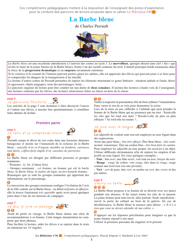 Bibliobus - Barbe Bleue | PDF
