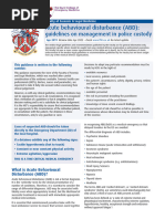 Guidelines for Acute Behavioural Disturbance | PDF | Emergency ...