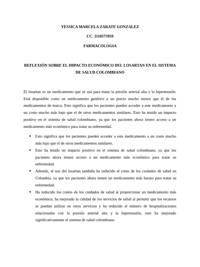 Reflexion Farmacologia Actualizado Marcela Zarate | PDF