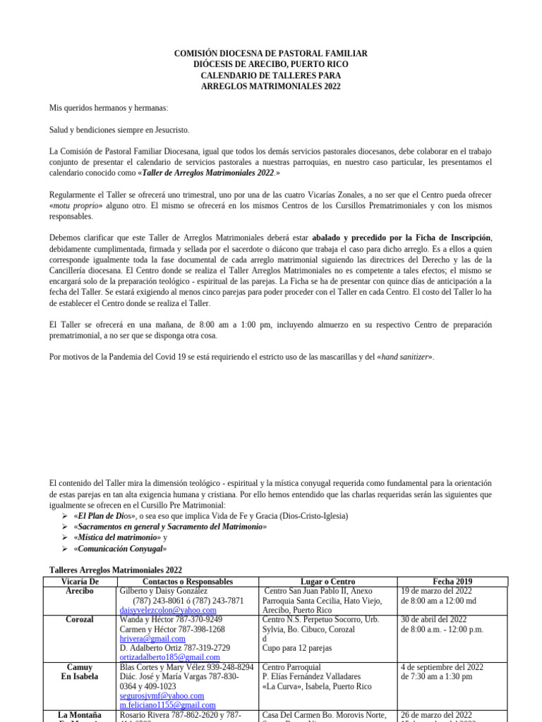 1 - CDPF Arreglos Matrimoniales 2022 | PDF