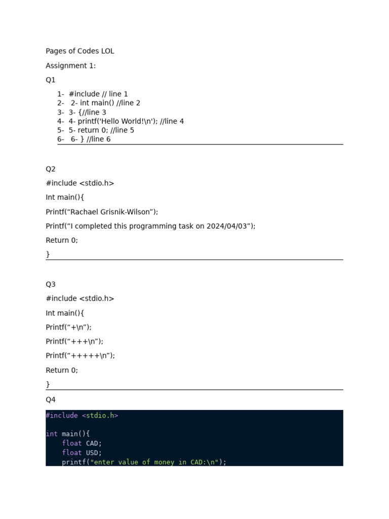 Assignment Soln 1-6 | PDF