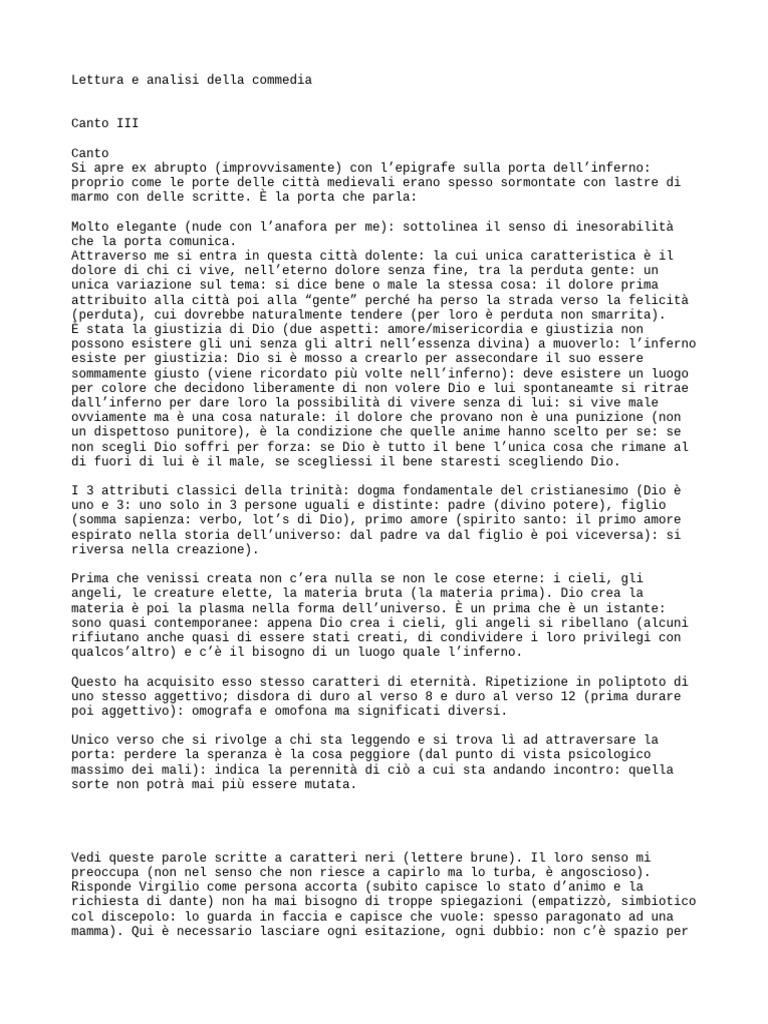 3 Canto Dante | PDF