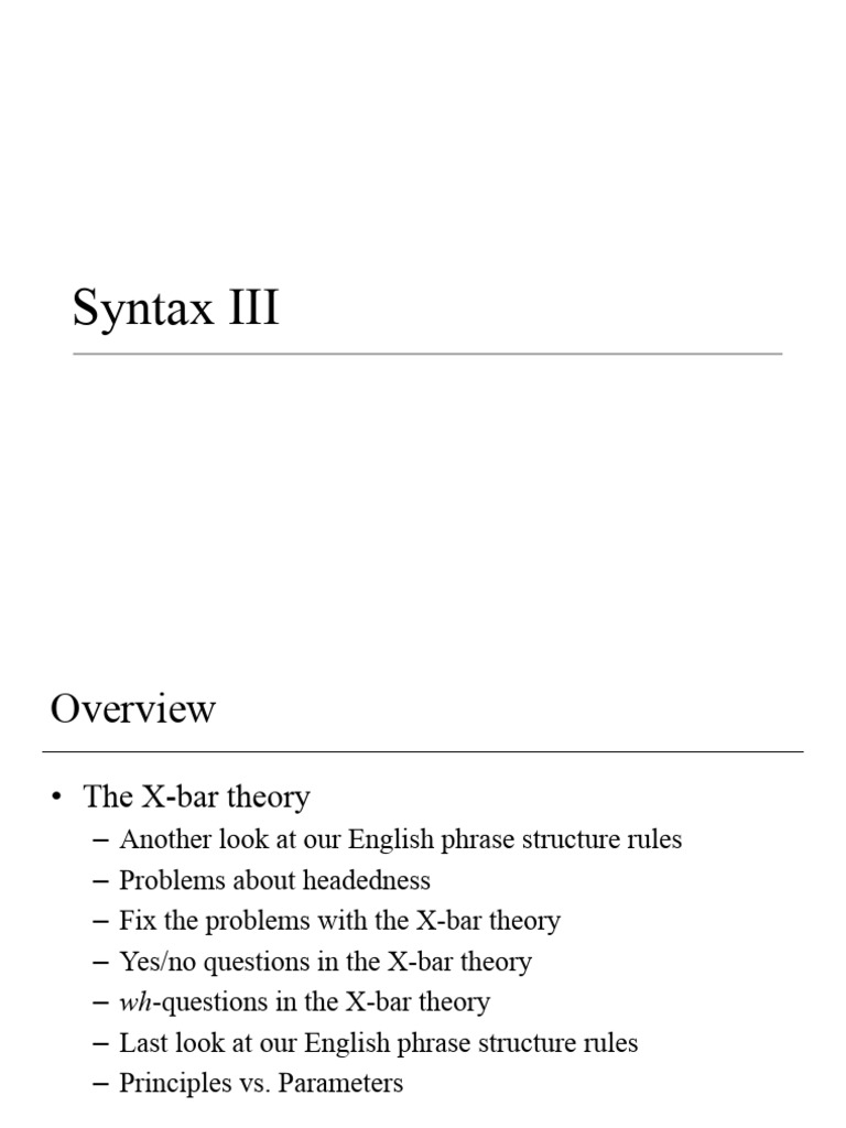 Ling 200 Chapter 5 Syntax Iii Pdf