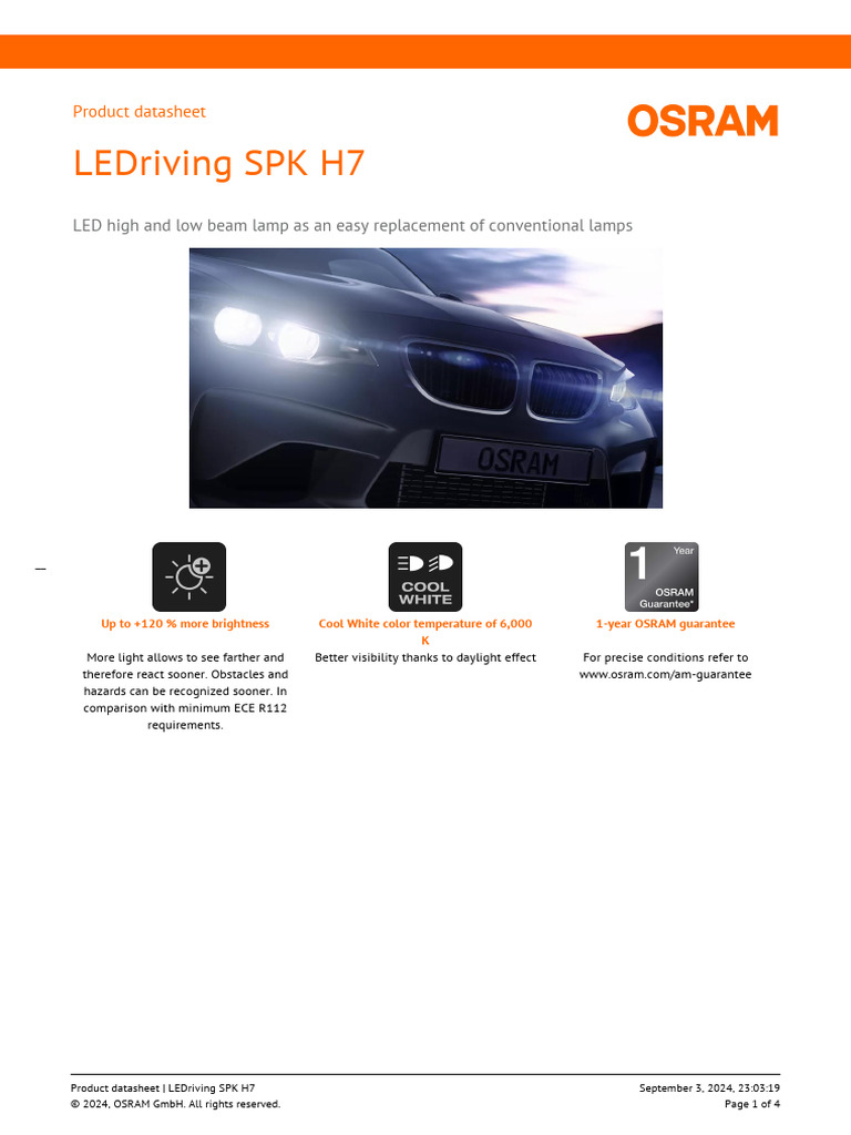 ZMP 4068766 Ledriving SPK h7 | PDF