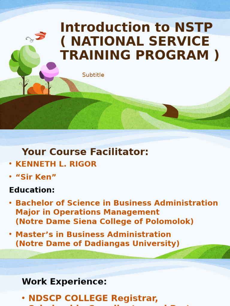 Introduction To NSTP | PDF