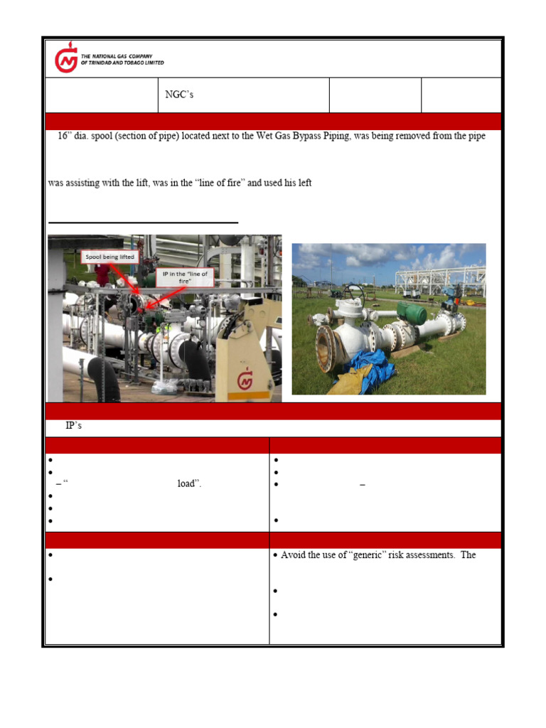 NGC Incident Summary - Injury During Lifting Activity - PPVS 2017 Dec | PDF