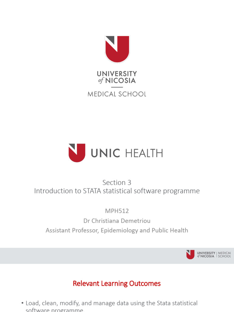 Section 3 Introduction To Stata Statistical Software Notes Pdf