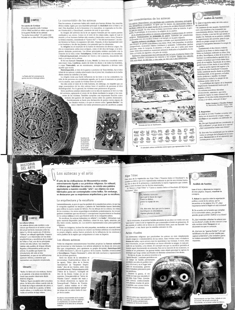 Cosmovisión Arte Azteca | PDF