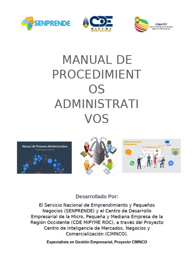 Manual de Procedimientos Administrativos | PDF