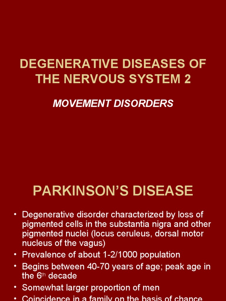 Degenerative Diseases of the Brain 2 | Cerebellum | Dystonia