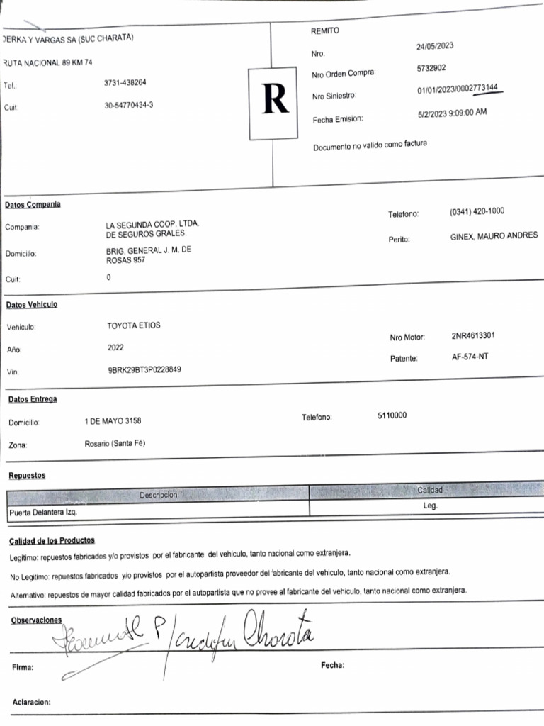 REMITO AF-574-NT | PDF