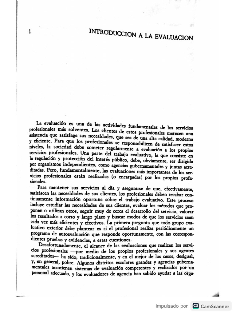 Introducción A La Evaluación Eq1 | PDF