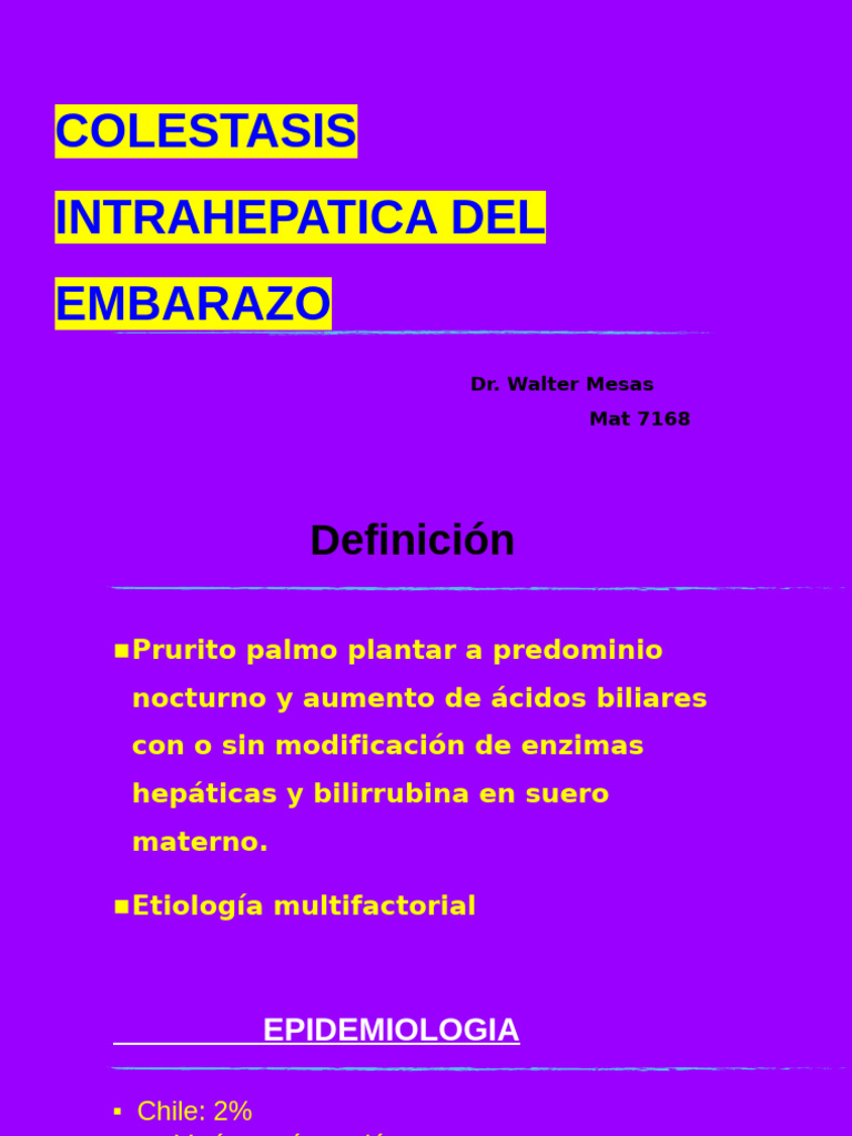 Colestasis Intrahepatica | PDF
