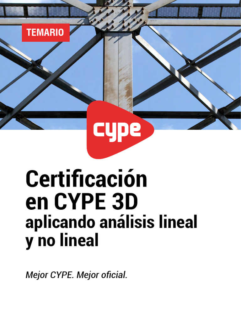 Temario-Certificacion en CYPE 3D | PDF