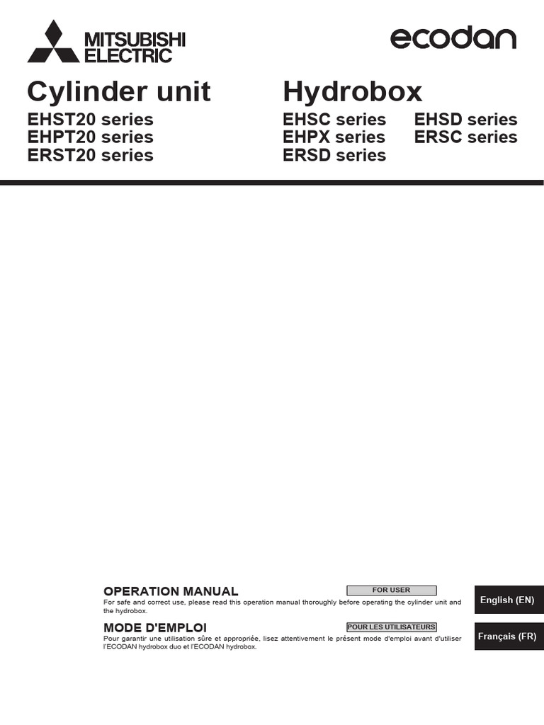 Notice Utilisation Ecodan Hydrobox Et Duo | PDF
