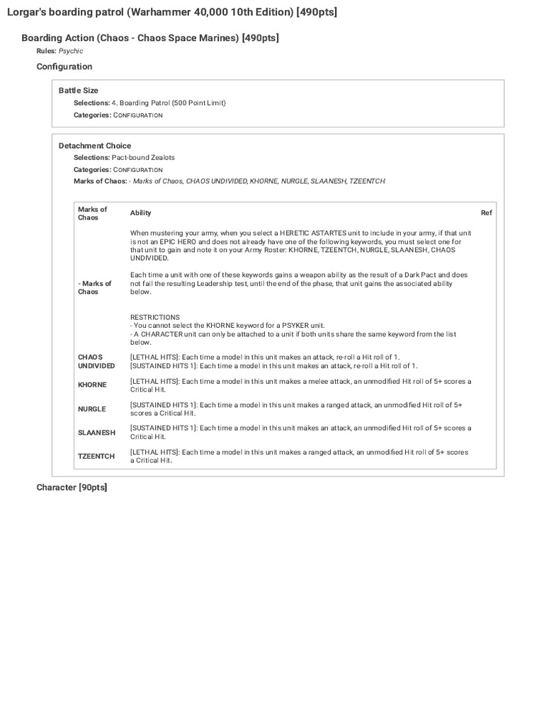 Lorgar's Boarding Patrol (HTML) | PDF | Military | Military Science