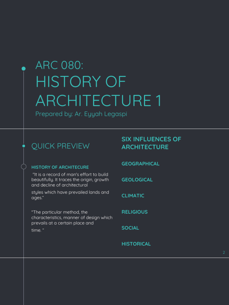 PRE HISTORIC ARCHITECTURE Ar. Eyyah Legaspi | PDF