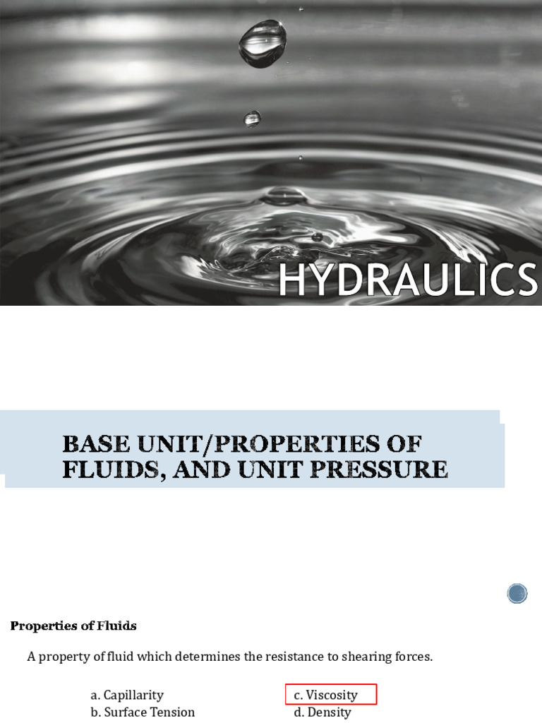 HYDRAULICS | PDF
