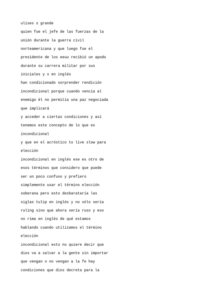 (Spanish (Auto-Generated) ) Elección Incondicional - ¿Que Es La ...