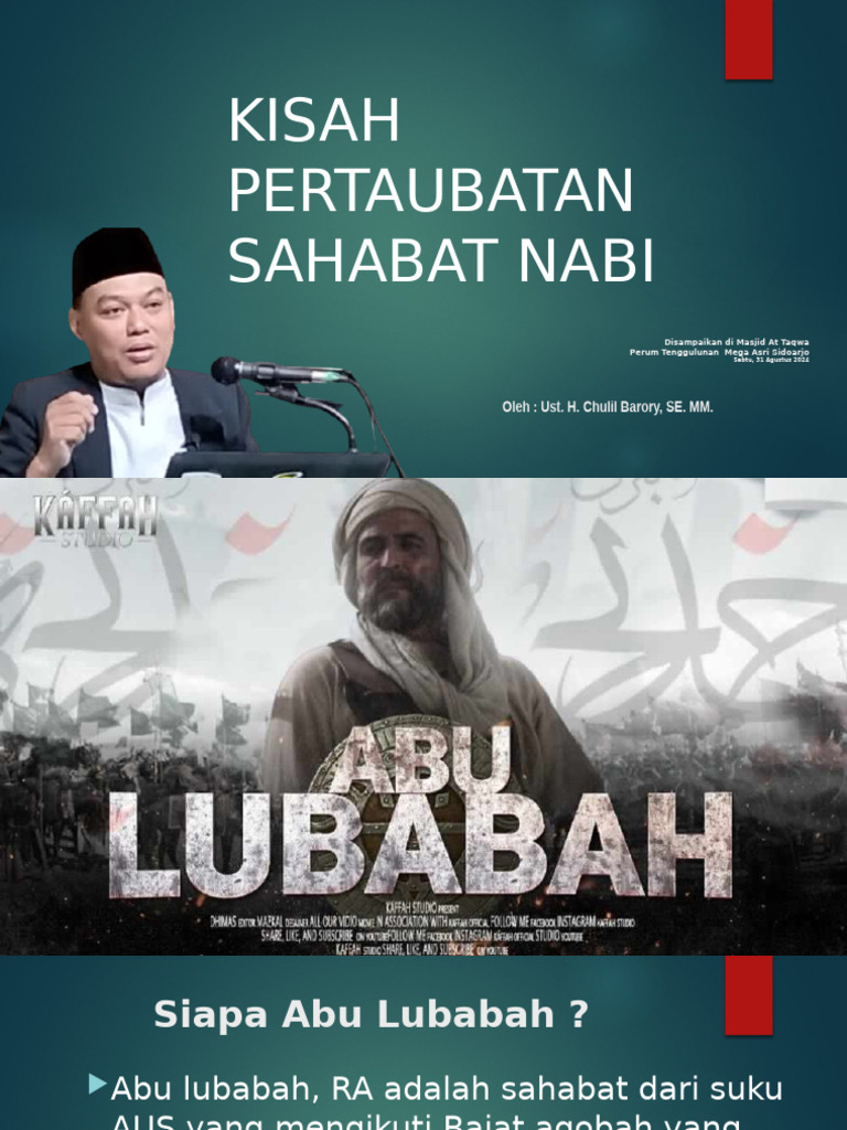 Kisah Pertaubatan Abu Lubabah-1 | PDF