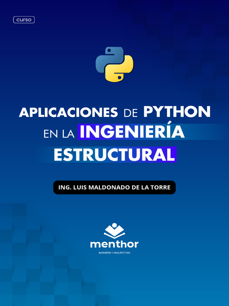 Brochure Aplicaciones de Python en La Ingenieria Estructural | PDF ...
