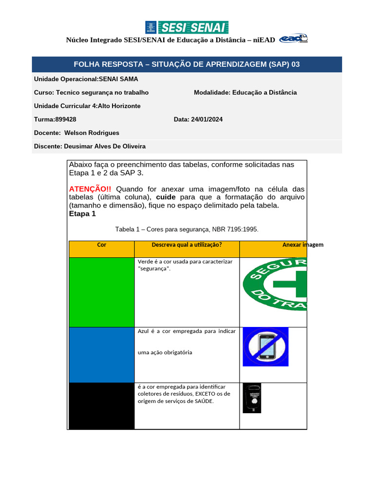 Sap - 03 - Folha Resposta Deusimar | PDF