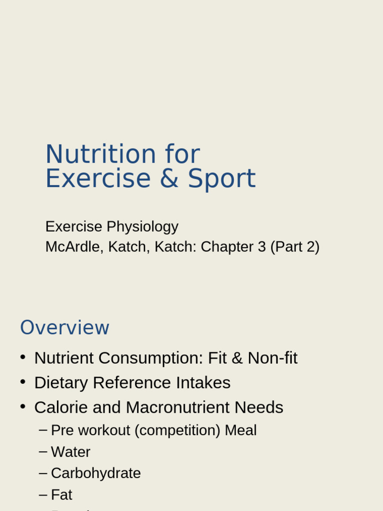 Nutrition Guidelines for Athletes | PDF | Nutrients | Wellness