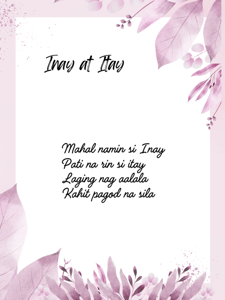 Inay at Itay | PDF