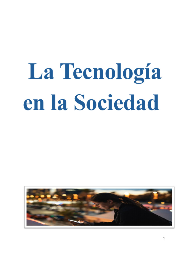 La Tecnología en La Sociedad | PDF | Inteligencia artificial | Negocios
