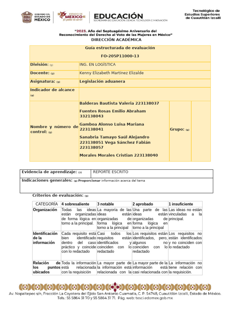 Reporte Escrito | PDF | Aprendizaje