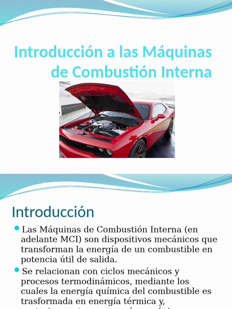 Introducción a Las Máquinas de Combustión Interna | PDF