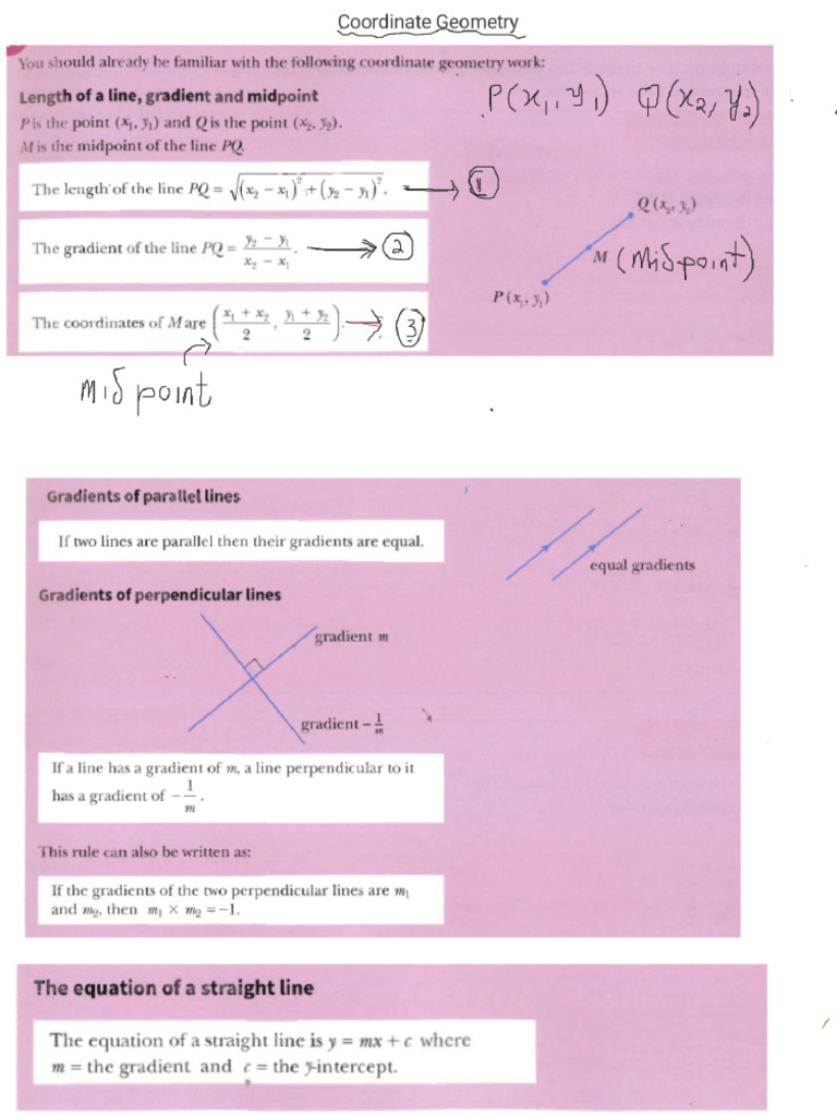 Dream SAT Maths Coordinate Geometry | PDF