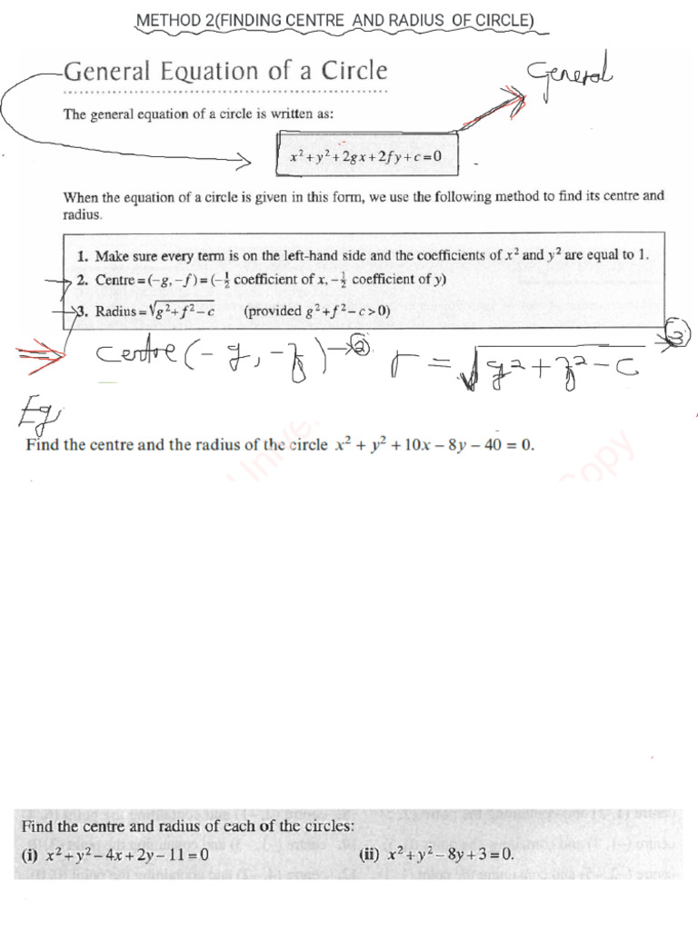 Zest MATHS CIRCLE 2 | PDF